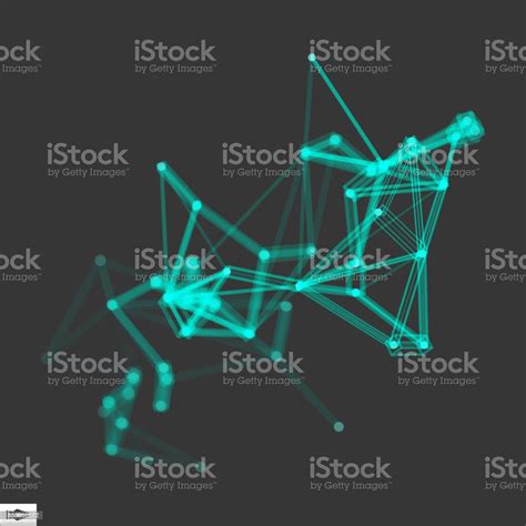 3 차원 연결 구조입니다 미래 기술 스타일입니다 과학 화학 또는 교육에 대 한 벡터 일러스트입니다 0명에 대한 스톡 벡터 아트 및 기타 이미지 Istock