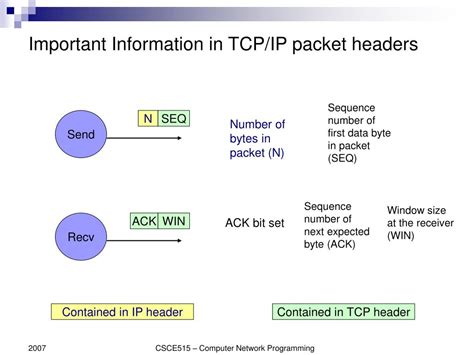 Ppt Csce 515 Computer Network Programming Tcp Details