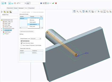 Moving A Assembly Feature Into Part Ptc Community