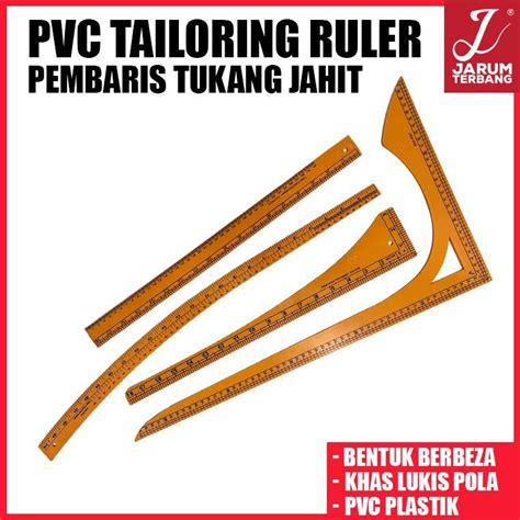 Pembaris Tukang Jahit Pvc Tailoring Ruler Pembaris Lurus 18