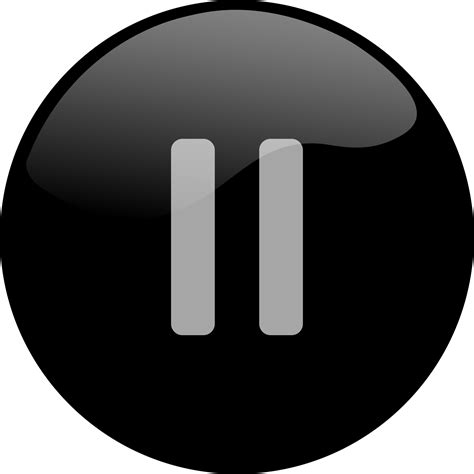 Pause Icon For Media Player Button Interface Video And Audio Player