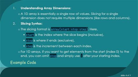 Understanding Numpy Array Slicing In Python 1d Vs 2d Arrays Youtube