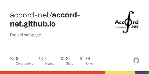 github accord net accord project webpage