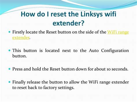 Ppt All About The Connection And Reset Guide Of Linksys Range