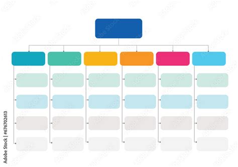 Infographic Flowchart Workflow Diagram Organization Chart Vector Illustration Stock Vector