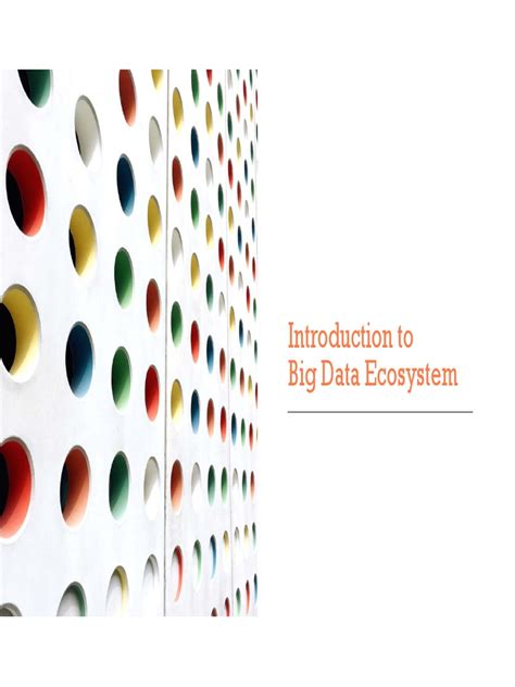 Introduction To Big Data Ecosystem Title Pdf Big Data Apache Spark