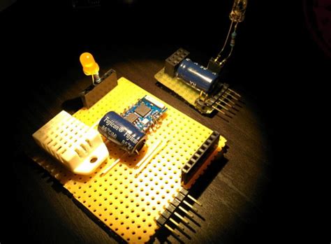ESP Powered Web Server LED Control DHT Temperature Humidity Sensor Reading Dangerous