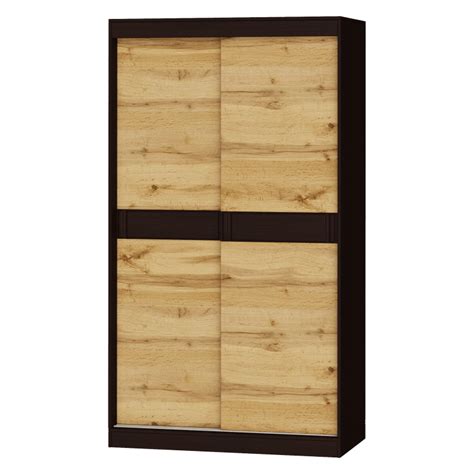 Шафа купе Эверест Соната 1200 дводверна 120х60х217 Венге темний Дуб крафт Золотий Evr 2393