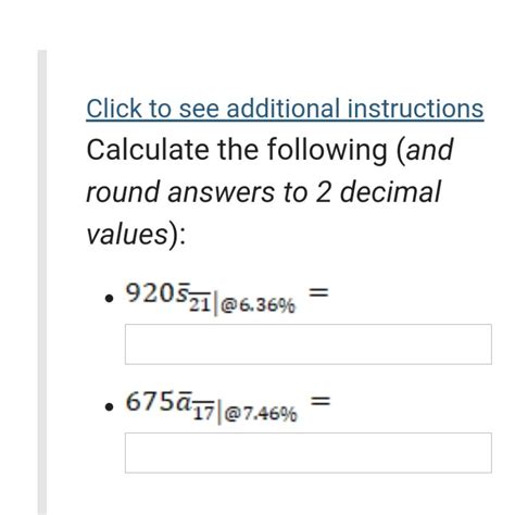 Solved Click To See Additional Instructions Calculate The Chegg