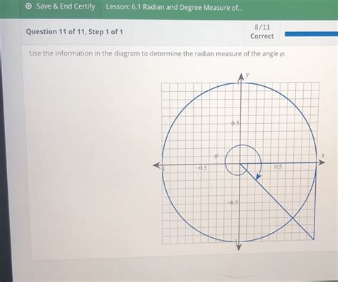 solved o save and end certify lesson 6 1 radian and degree