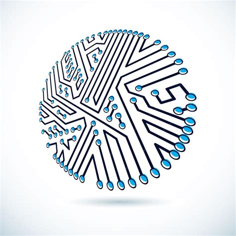 Premium Vector Vector Technology Cpu Design With Circular
