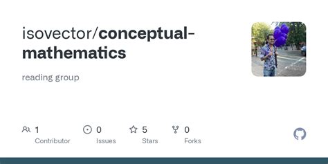 Github Isovectorconceptual Mathematics