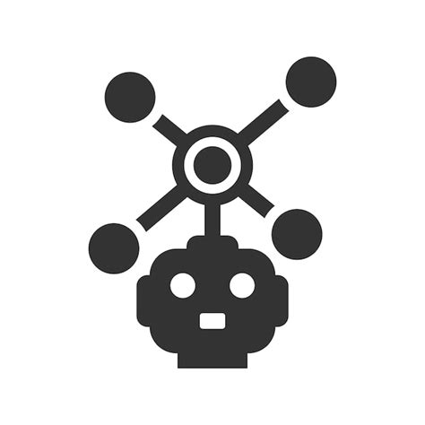 Premium Vector Artificial Robot Icon