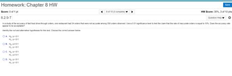 Solved Homework Chapter 8 Hw Save Score 0 Of 1 Pt 8 Of 10
