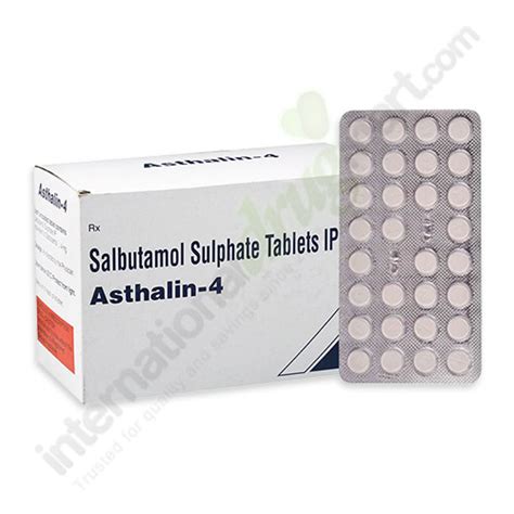 Buy Albuterol Salbutamol 4mg Tablets Online Idm