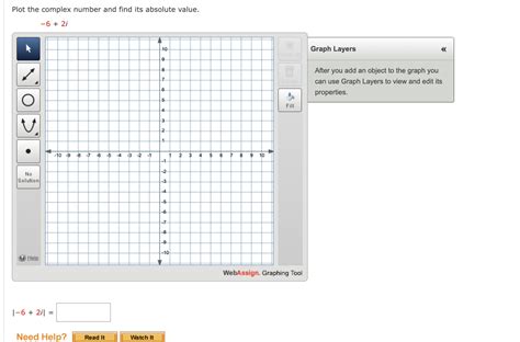 Solved Plot The Complex Number And Find Its Absolute Value 62 I