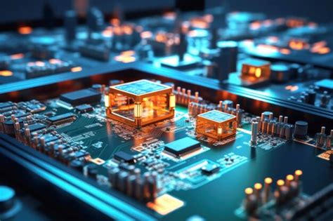 Close Up Of Computer Motherboard Detailed View Of Essential Hardware Components Premium Ai