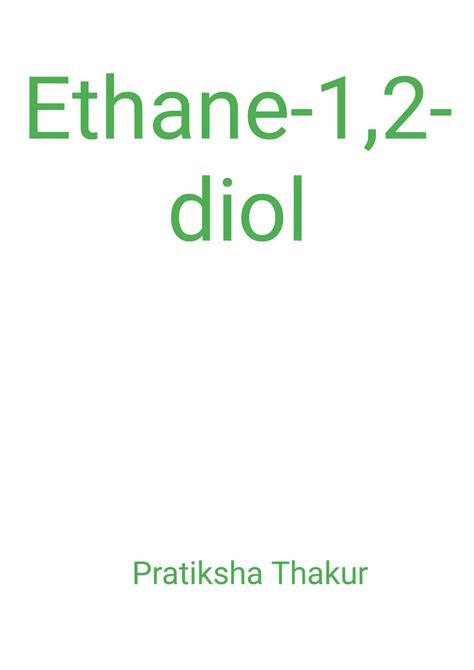 Ethane 1 2 Diol Pdf