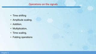 Chapter I Classification Of Signals And Systems Pptx Physics Science