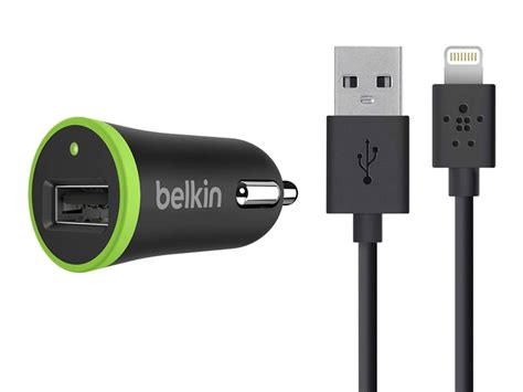 Belkin A USB Autolader Met Lightning USB Kabel