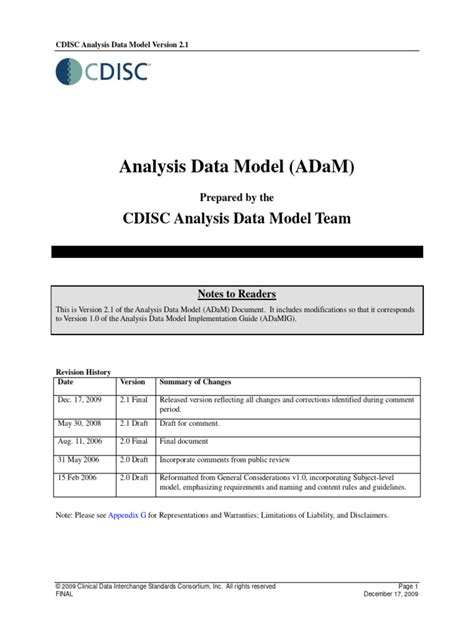 Analysis Data Model V21 Pdf Metadata Data Analysis