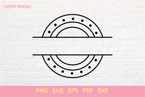 Circle Split Graphic By Harudesign · Creative Fabrica