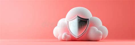 Cloud Security Protected Data With Shield Representing Safety Privacy Digital Protection Cyber