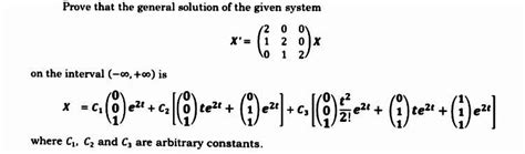 Solved Prove That The General Solution Of The Given System Chegg