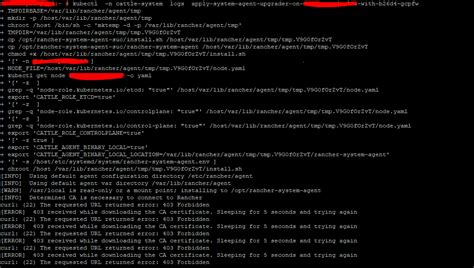 Bug 403 While Trying To Connect To Rancher For Upgrade From 100 To 101 · Issue 2885