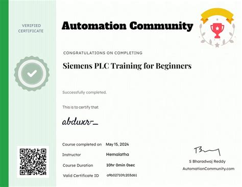 mohammed abdullah on linkedin 🚀 certificate of completion in siemens