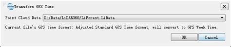 Transform Gps Time · Lidar360 User Guide