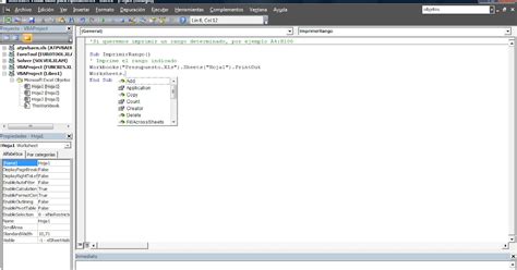 Vb Para Aplicaciones Excel Los Objetos En Excel