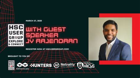 📣 Hsc User Group Announcement Same Location New Space Hou Sec Con