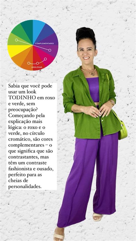 Cores Que Combinam Com Roxo Em Looks Roxo Looks Femininos