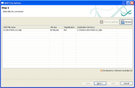 Step 1 Of Ndpi Splitter Graphical User Interface Gui Makes It Easy