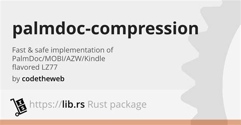 Palmdoc Compression Rust Library Lib Rs