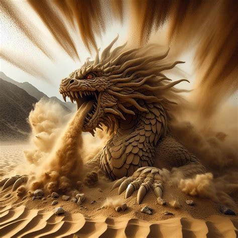 Sand Storm Dragon Ai Generated Artwork Nightcafe Creator