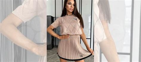 Трикотажный костюм с юбкой Miu Miu женский купить в Москве с доставкой Личные вещи Авито