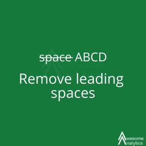 How To Remove Leading And Trailing Spaces In Excel Mr Analyst Mehul Thakkar