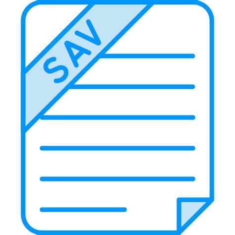 Sav File Generic Color Lineal Color Icon