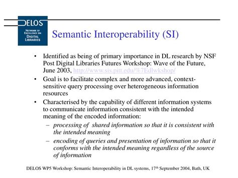 ppt semantic interoperability in digital library systems powerpoint