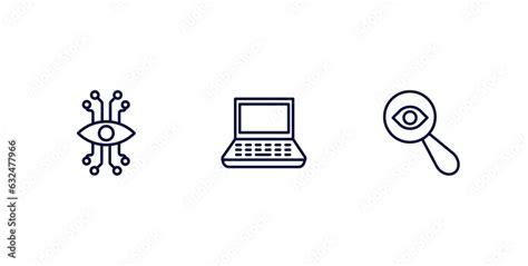 Set Of Ai And Future Technology Thin Line Icons Ai And Future