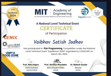 Vaibhav Jadhav On Linkedin Pairprogramming Codechef Equilibrium