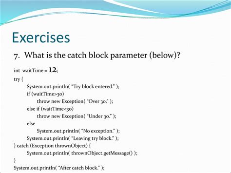 exceptions and exception handling ppt download