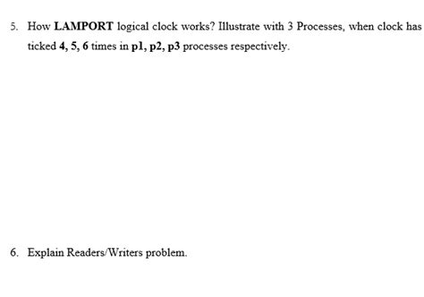 Solved What Is Clock Synchronization Synchronize The