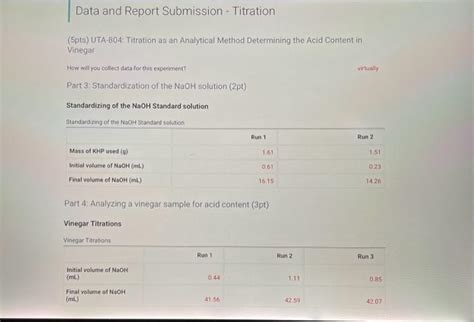 solved 5pts uta 804 titration as an analytical method