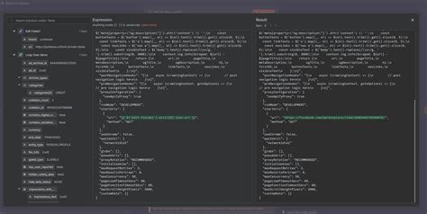 issue with request node {{ node name all [0] json var