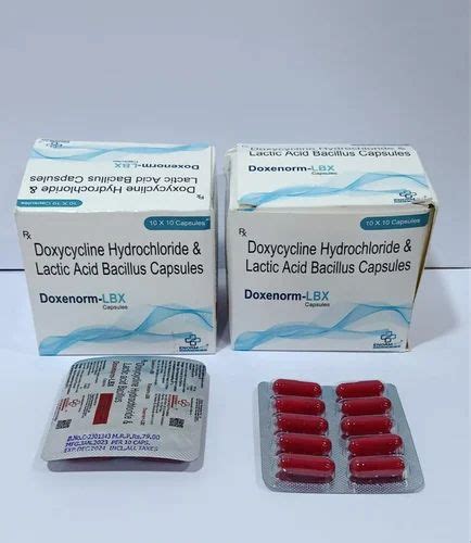 Doxenorm Lbx 100mg Doxycycline Hydrochloride Capsule At ₹ 150 Box In Nagpur