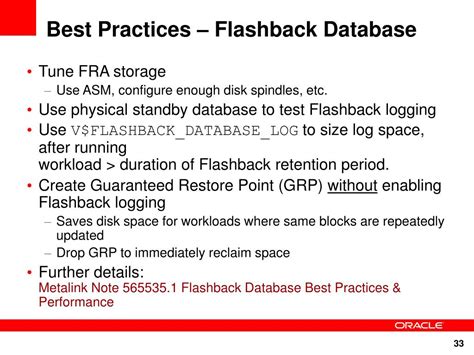 Ppt Oracle Database Backup And Recovery Best Practices And New