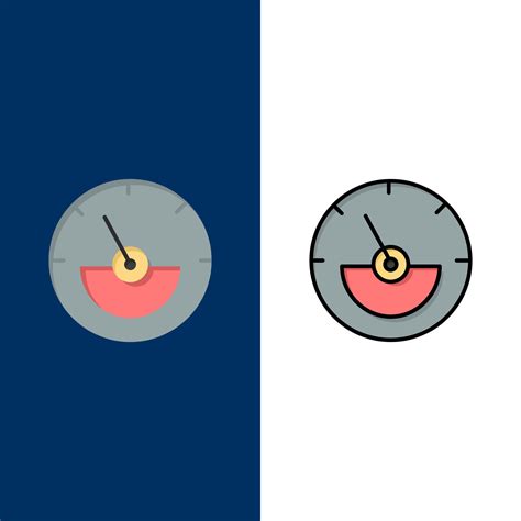 Ampere Ampere Meter Electrical Energy Icons Flat And Line Filled Icon